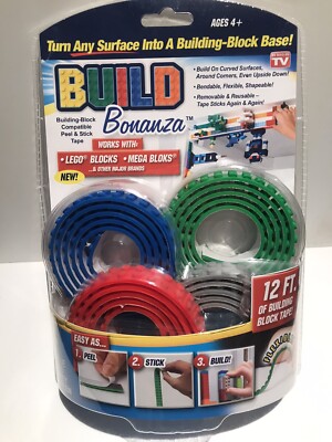 Build Bonanza Block Peel and Stick Tape Building For Compatible Block ...