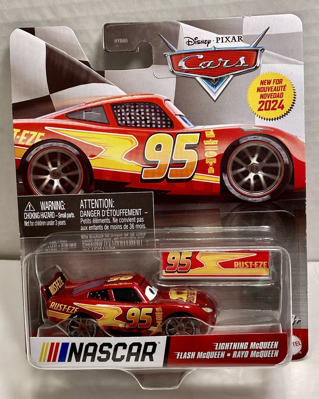 Disney Pixar Cars 2024 NASCAR #95 LIGHTNING McQUEEN Metal 1:55 Scale ...