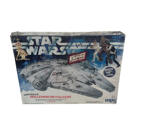 Vintage 1979 Star Wars Han Solo's Millennium Falcon Model Kit MPC 1 ...