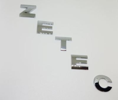 ZETEC 3D Quality Metal Self-Adhesive Car Letters badge emblem sticker ...