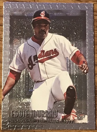 Eddie Murray 1995 Topps Embossed Baseball Card #114 Indians MLB HOF ...