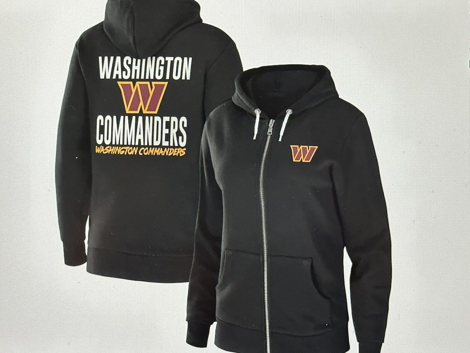 Washington Commanders Women's WEAR by Erin Andrews Black Fleece Full ...