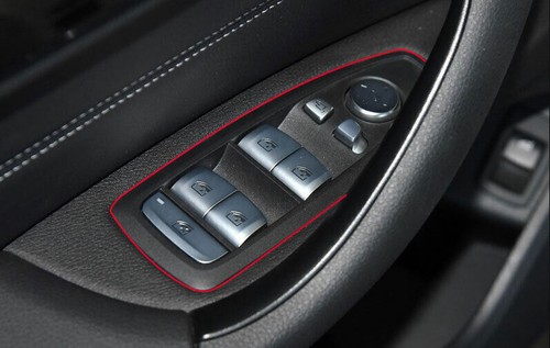 For BMW X1 F48 2016-2021 ABS Carbon Fiber Car Door Window Switch Lift ...
