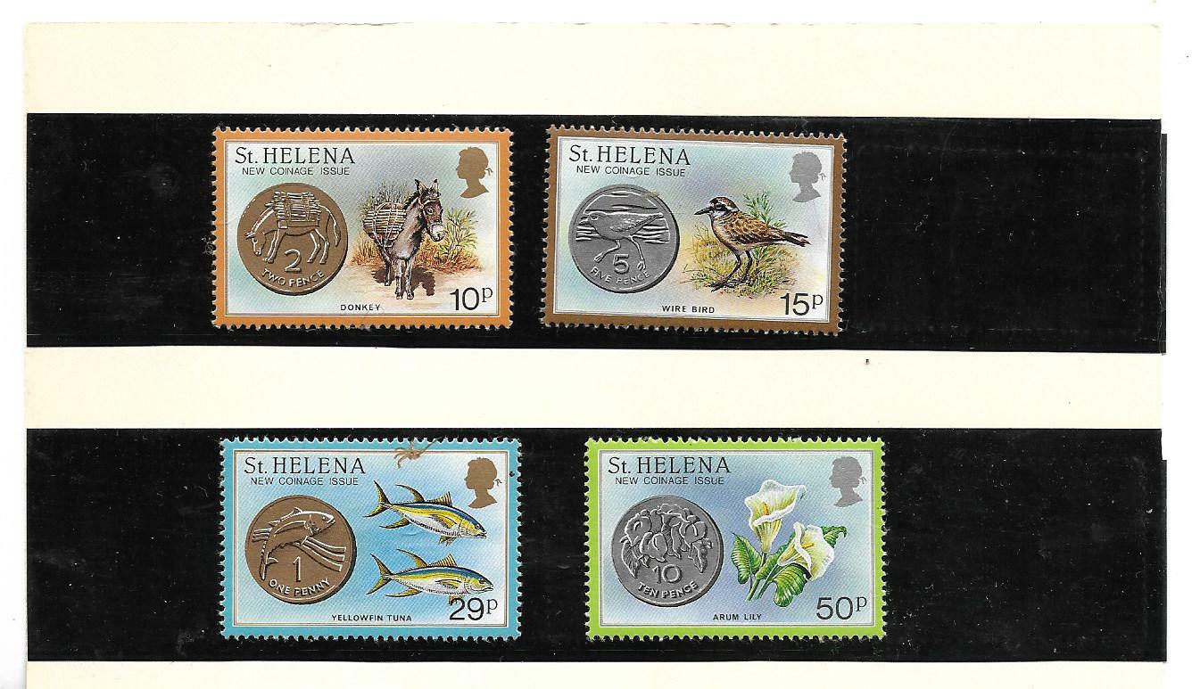 St Helena 1984 New Coinage set of four Mint Never Hinged | eBay