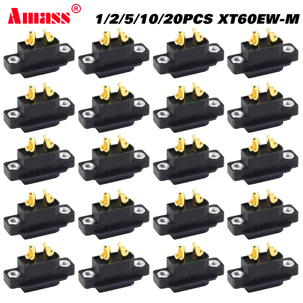 Amass XT60EW-M Mountable XT60E Male Plug Connector 1/2/5/10/20PCS for ...