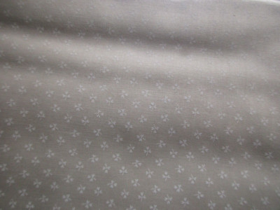 Cotton Fabric 1 Yard by Moda Cascade Blender Tiny White Floral on Cream ...
