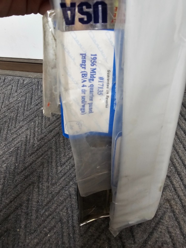 1955-1957 Chevrolet Belair Danchuk Quarter Panel Mouldings White | DS ...