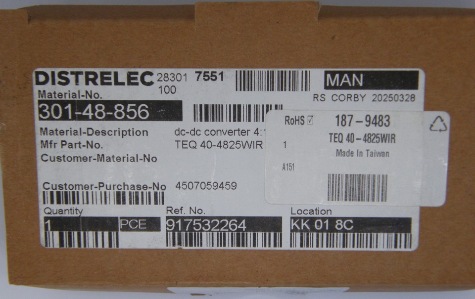 Tracopower TEQ 40-4825WIR | eBay UK