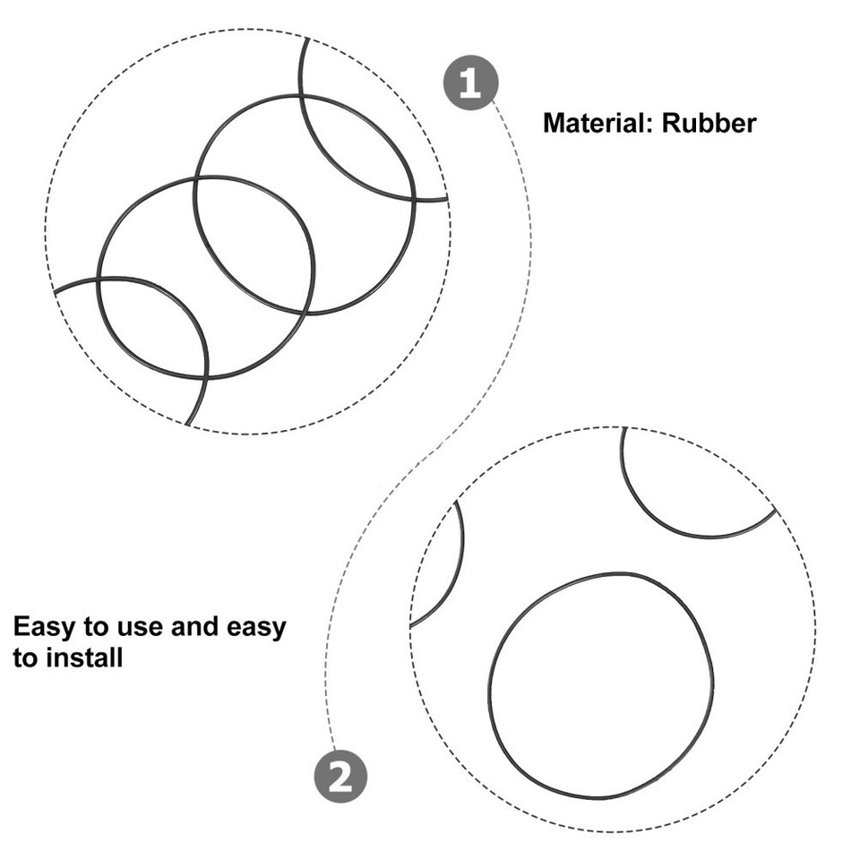 200 Pcs Watch Gasket Assortment Watch Back Gasket Watch Replacement ...