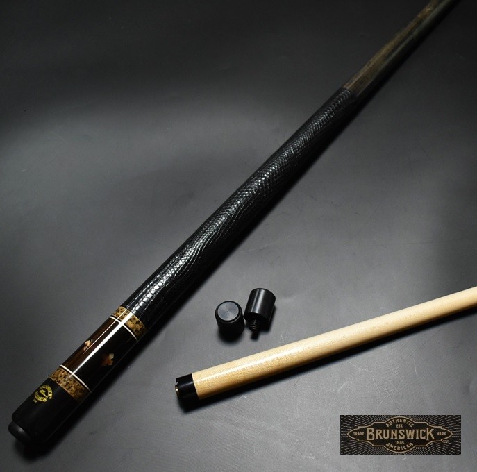vintage Brunswick Custom Cue USA Leather Joint Protector Billiard Pool ...