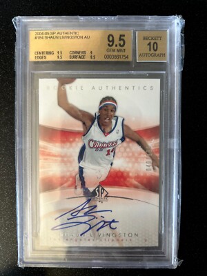 2004 SP Authentic #184 Shaun Livingston Rookie Authentics Autograph ...