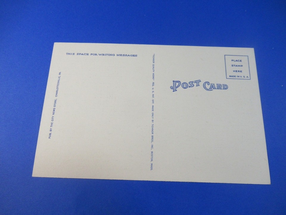 VINTAGE COLOR POSTCARD MONTICELLO HOME OF THOMAS JEFFERSON ...