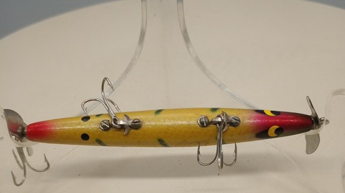 Vintage Smithwick Devil's Horse Large 4.75" Wood Topwater Fishing lure ...