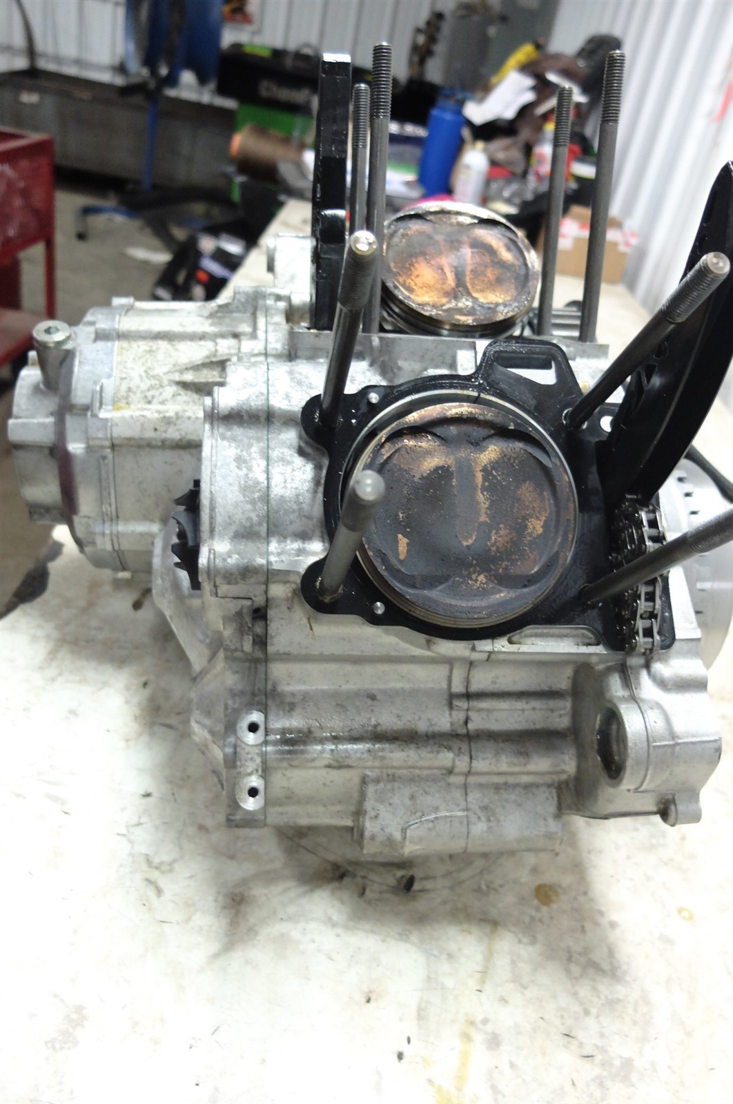 09 Can Am Can-Am Spyder Roadster SE5 engine bottom end cases crank ...
