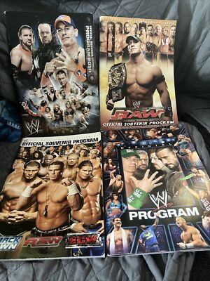WWE official souvenir program 2006, 2007, 2010, 2012 | eBay