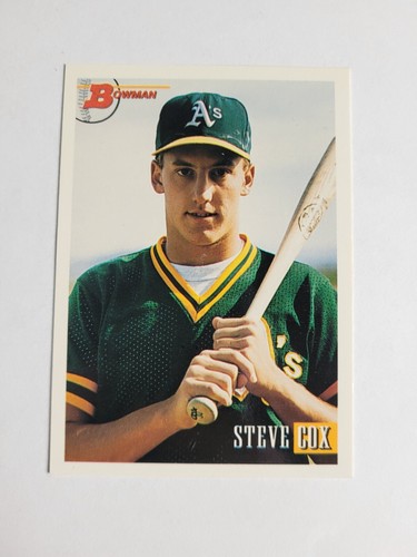 1993 Bowman Baseball Rookie #653 Steve Cox | eBay