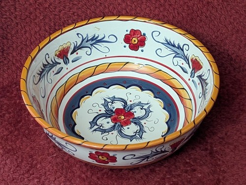 Italiano Serving bowl . 10.5 " wide, 4 deep. Preowned . Machine ...