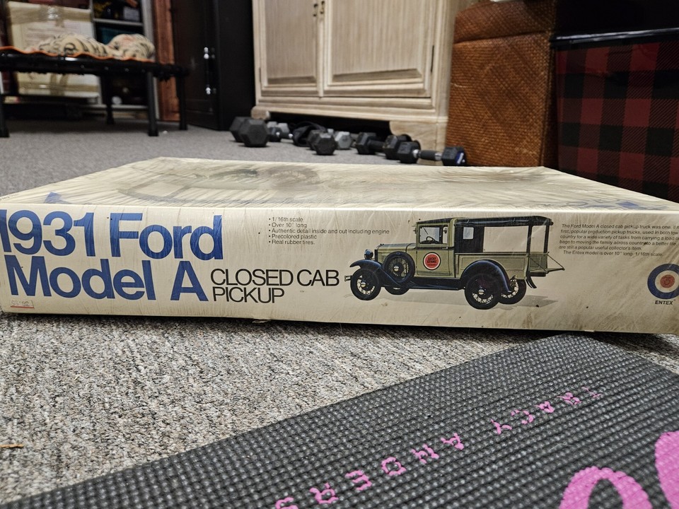 1/16 scale 1931 Ford Model A Closed Cab Pickup ENTEX, Vintage Model Car ...