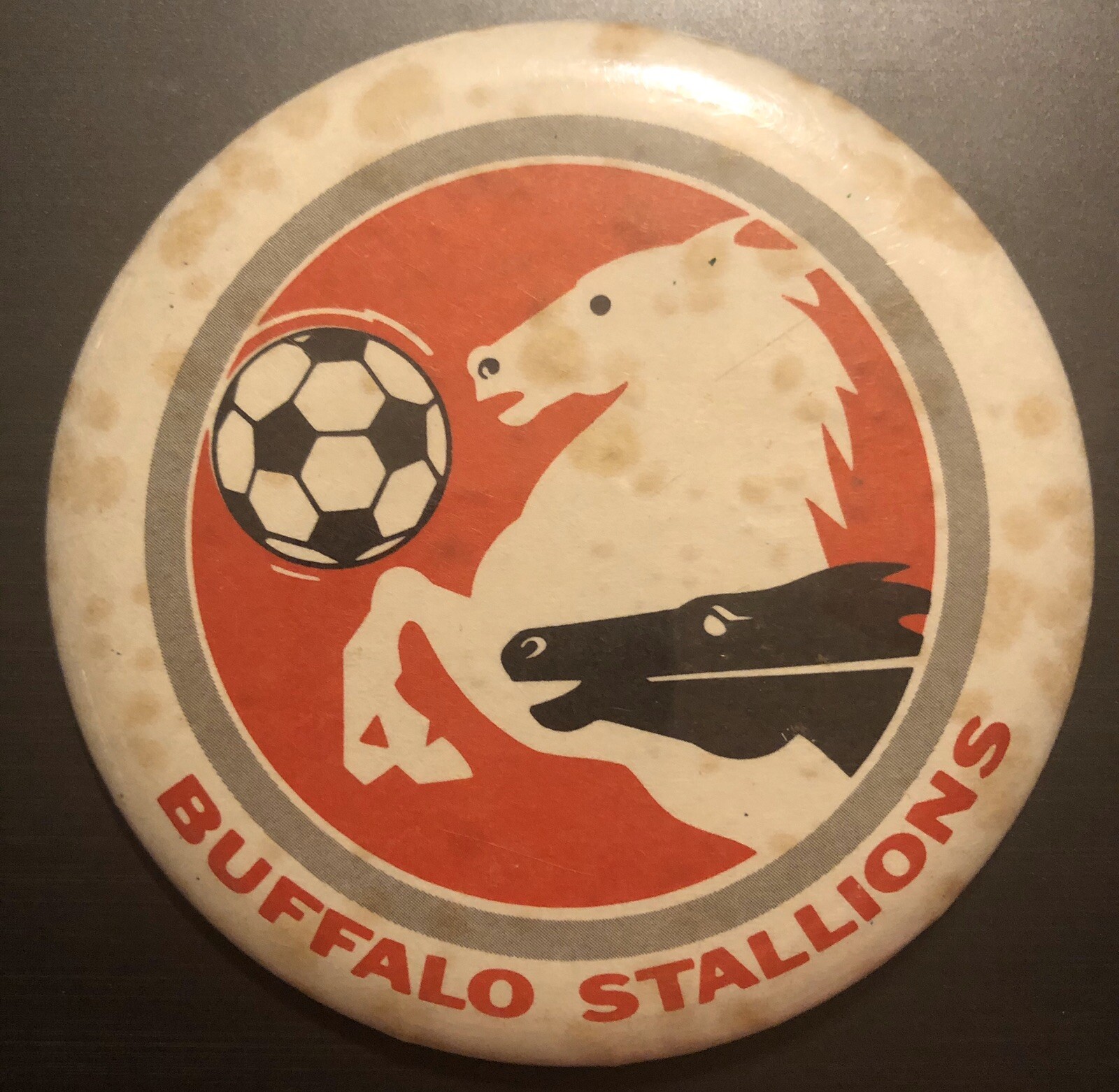 Vintage 1980’s MISL Buffalo Stallions 3.5” Pin Back Button Indoor Soccer League | eBay