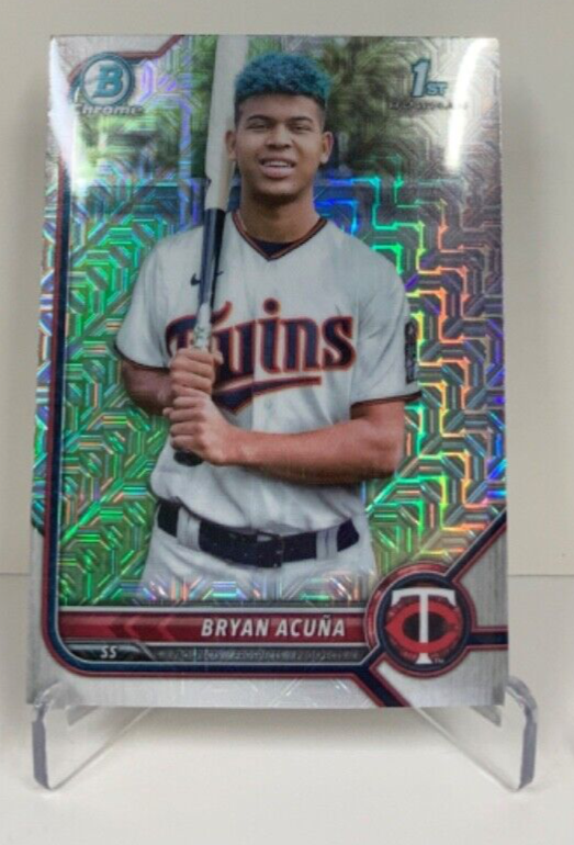 2022 Bowman Chrome 1st Bryan Acuna Mojo Refractor #BCP-151 Minnesota ...