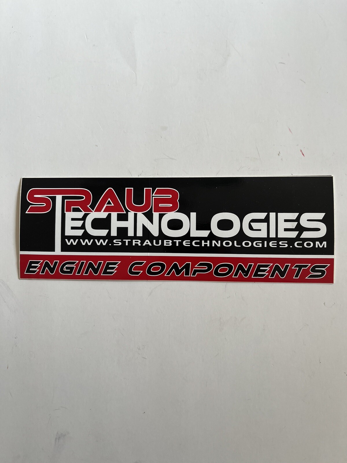 Original Vintage NOS Straub Technologies Engine Components Sticker ~3x9 ...