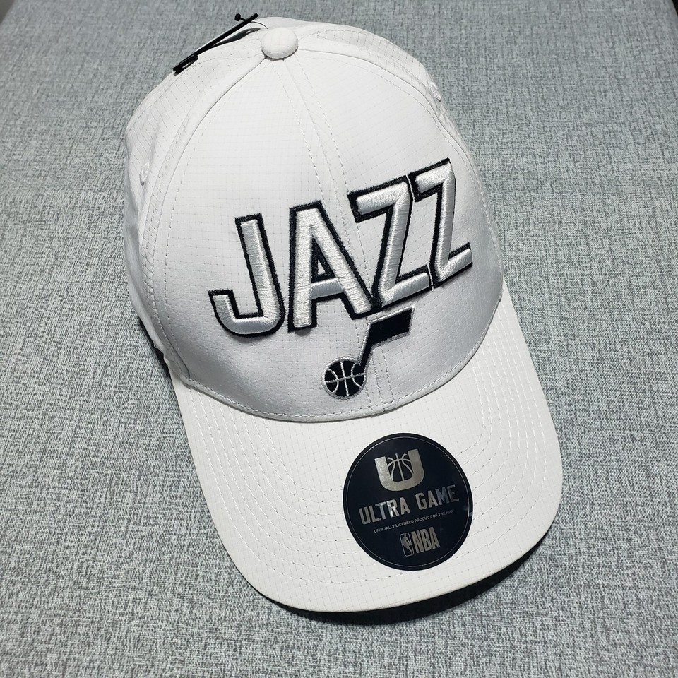 NWT Ultra Game NBA GOLF HAT Utah Jazz B-BALL CAP Estate Edition WHITE ...
