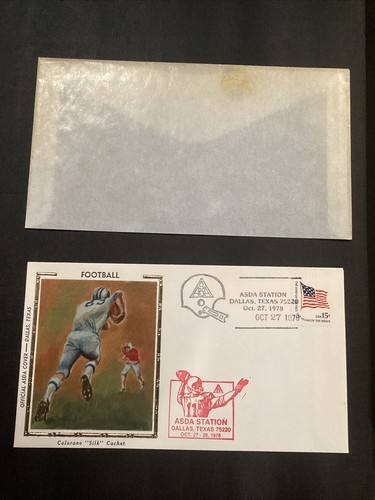 1978 Colorano Silk Cachet Football Official ASDA Cover Stamped Envelope ...