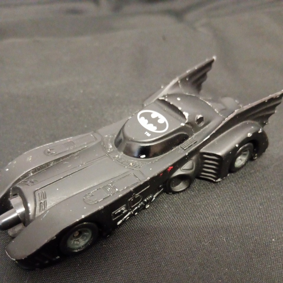 Vintage Batman Batmobile Car Black Die Cast Toy 1989 ERTL DC Comics used | eBay UK