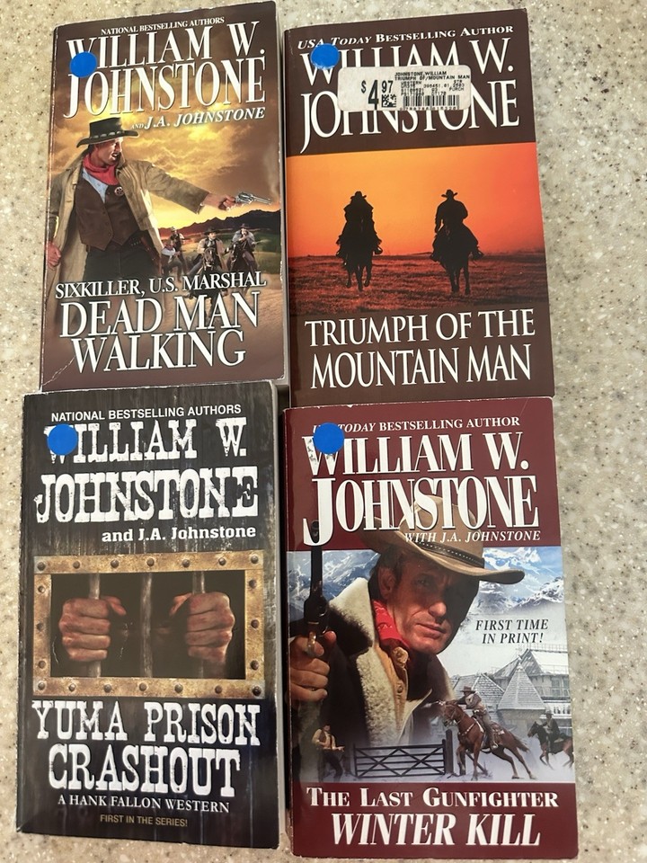 30 WILLIAM W. JOHNSTONE Western PAPERBACKS & HB's includes 29 different ...