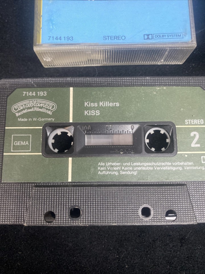 Kiss Killers Cassette GEMA West Germany 7144-193 Working VG | eBay