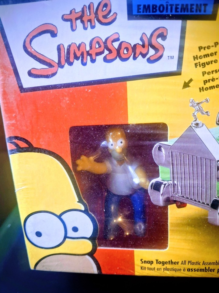 HOMER SIMPSON CAR, Model Assembly kit. POLAR LIGHTS Original Sealed box ...