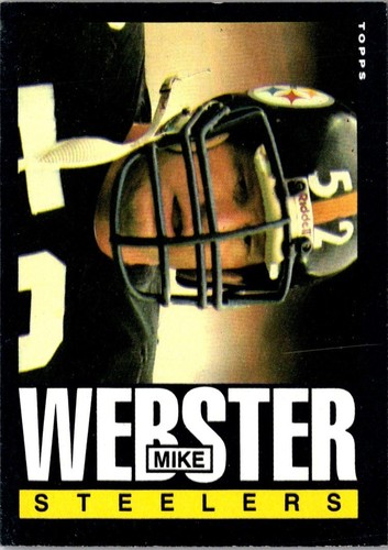 1985 Topps Mike Webster #365 Pittsburgh Steelers Football Card | eBay