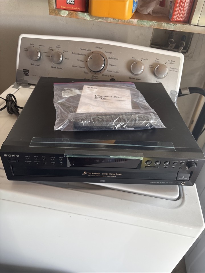 Sony CDP-CE375 5 Disc CD Player Changer Carousel With Remote Tested | eBay