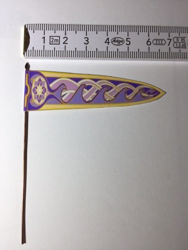 739) 1x 25mm 28mm LOTR Lord Of The Rings ELVES ELF Flag Standard Guidon ...