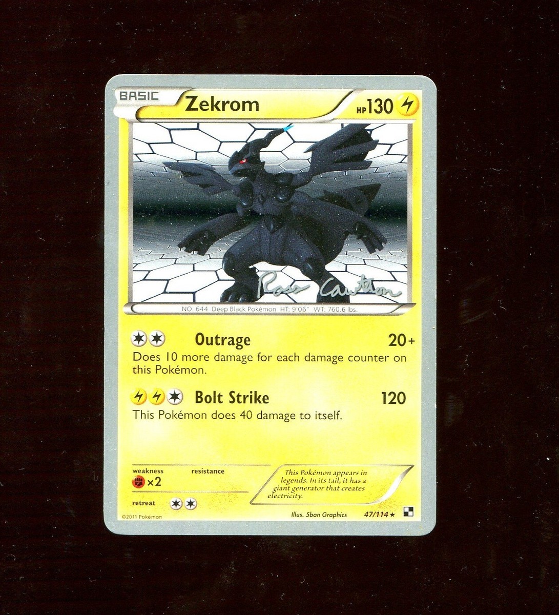 Baby Zekrom Card