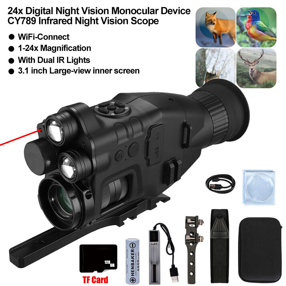 CY789 1080P Infrared Night Vision Scope Digital Night Vision Monocular ...