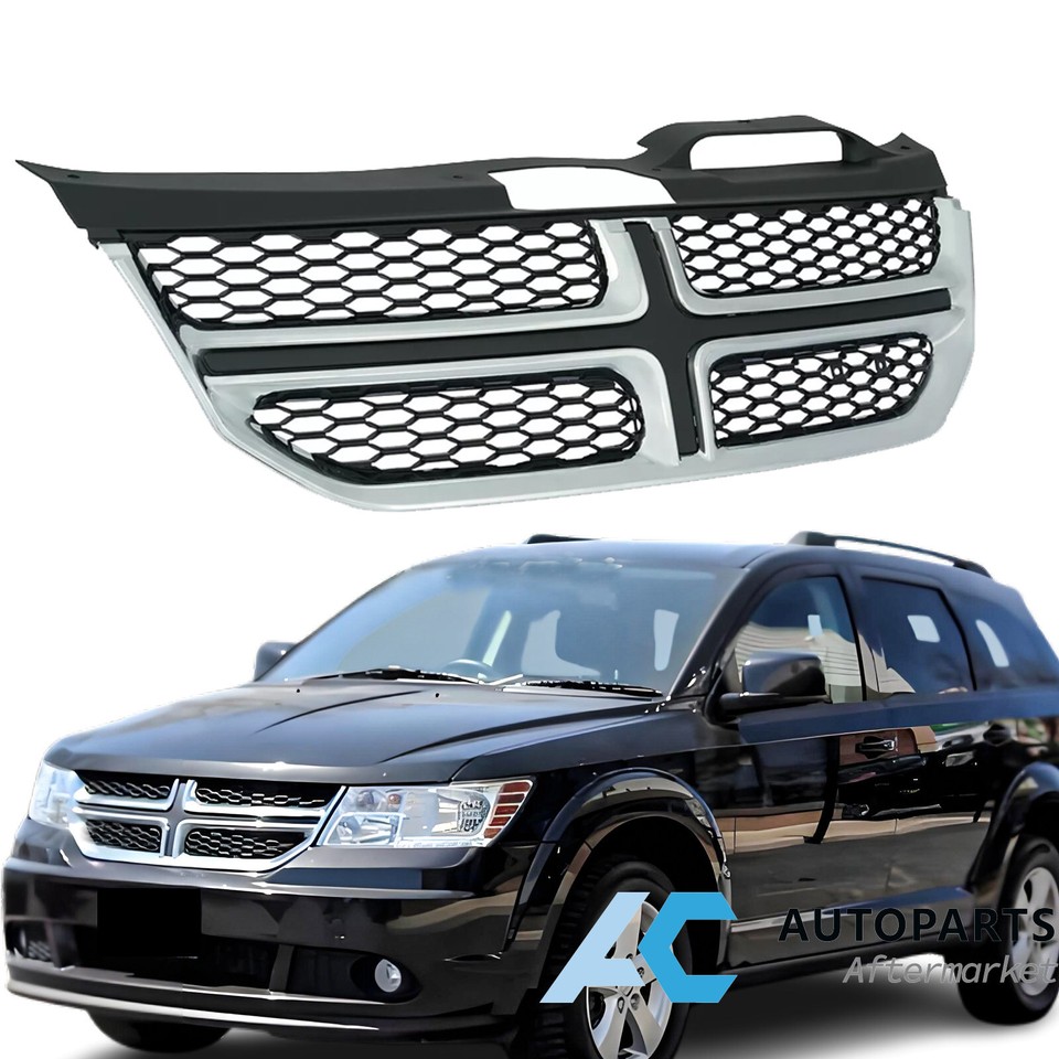 Front Bumper Grille Fits Dodge Journey 2011-2020 5NB56TZZAB Chrome | eBay