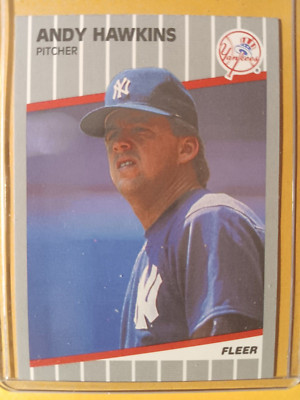 ANDY HAWKINS NEW YORK YANKEES 1989 FLEER UPDATE BASEBALL CARD #U-50 | eBay