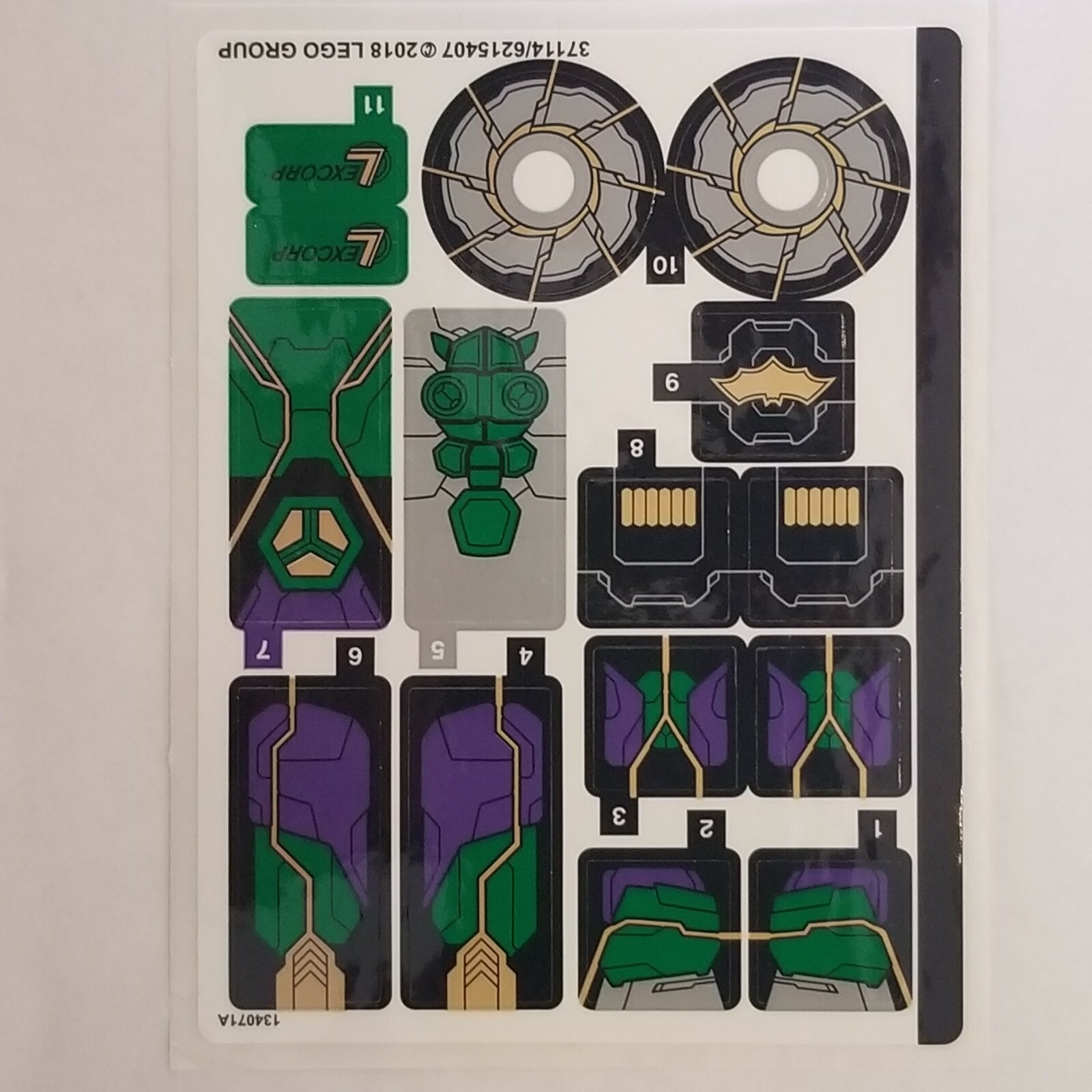NEW LEGO | Sticker Sheet for Set 76097 (37114/6215407) Lex Luthor Mech ...