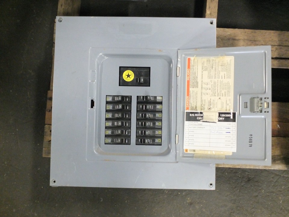 SQUARE D QO MAIN BREAKER LOAD CENTER - QOC12US - 100 A, 120/240 V, 12 ...