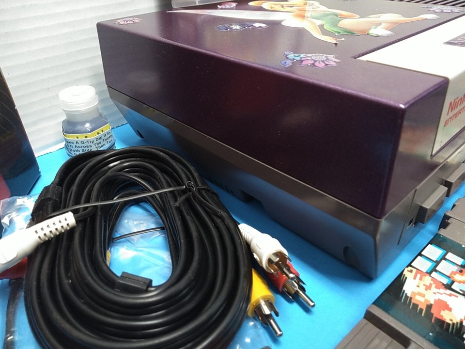 Nintendo system NES with 4 games 2 Controllers Purple | eBay