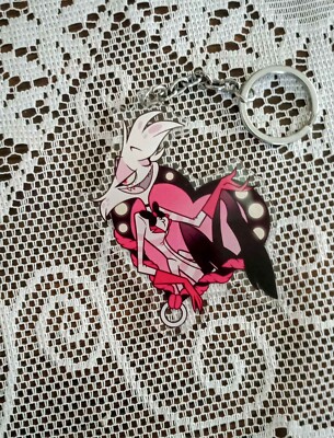Hazbin hotel angel dust limited rare keychain | eBay