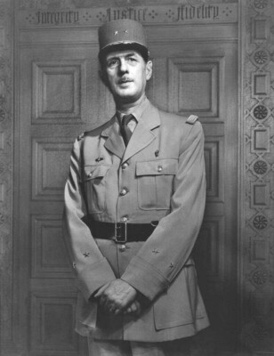 French Military Leader General CHARLES DE GAULLE Picture Poster Photo ...
