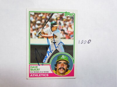 1983 Topps Dave McKay Autographed Signed Baseball Card | eBay