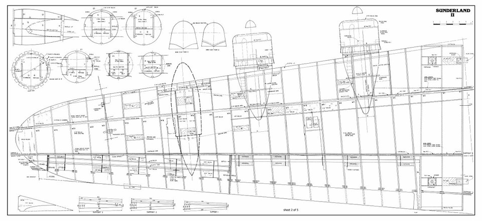 Short Sunderland II 136 inch flying boat Scale RC AIrplane Printed ...