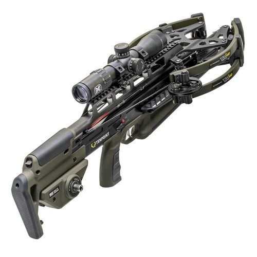TenPoint TX 440 Moss Green Crossbow w/ACUslide MAXX & EVO-X Elite Black ...
