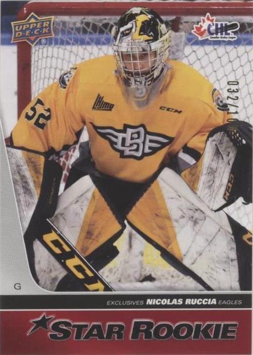 2021-22 Upper Deck CHL - 2020-21 CHL Star Rookies Nicolas Ruccia #450 ...