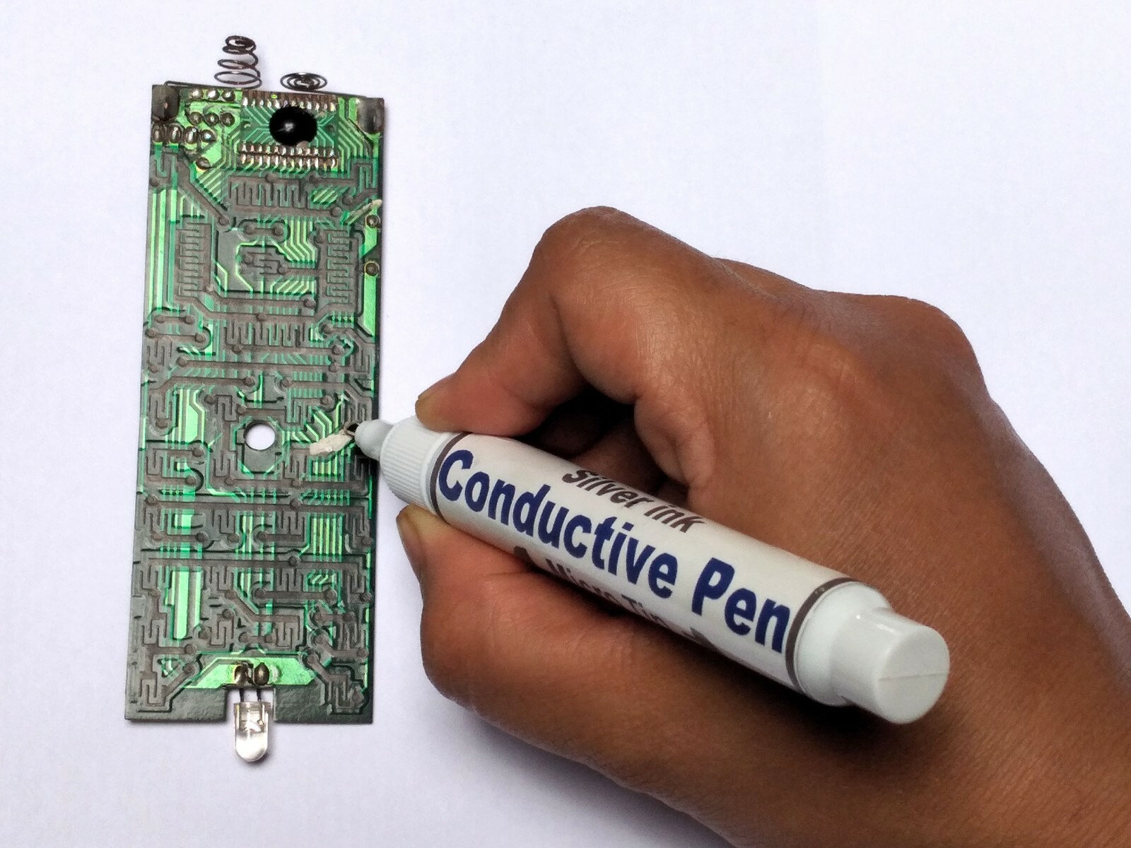 silver conductive pen Repair Writer Paint Connect Surface Fast Dry ...