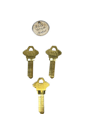 Set Of Three Vintage Star Keys 6SH5 | eBay