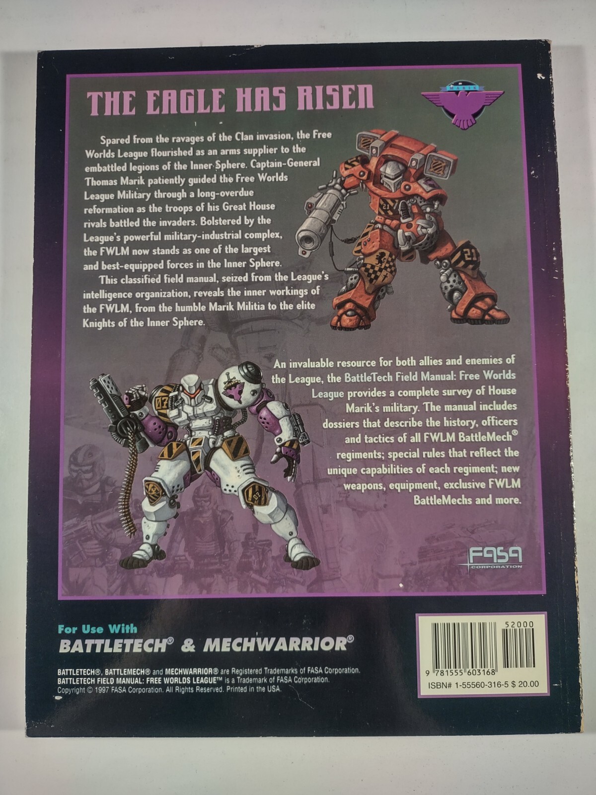 BattleTech: Field Manual - Free Worlds League - MechWarrior - TTRPG ...